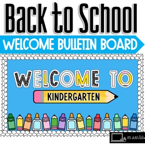 Back to School Bulletin Board || School Supplies Bulletin Board ...