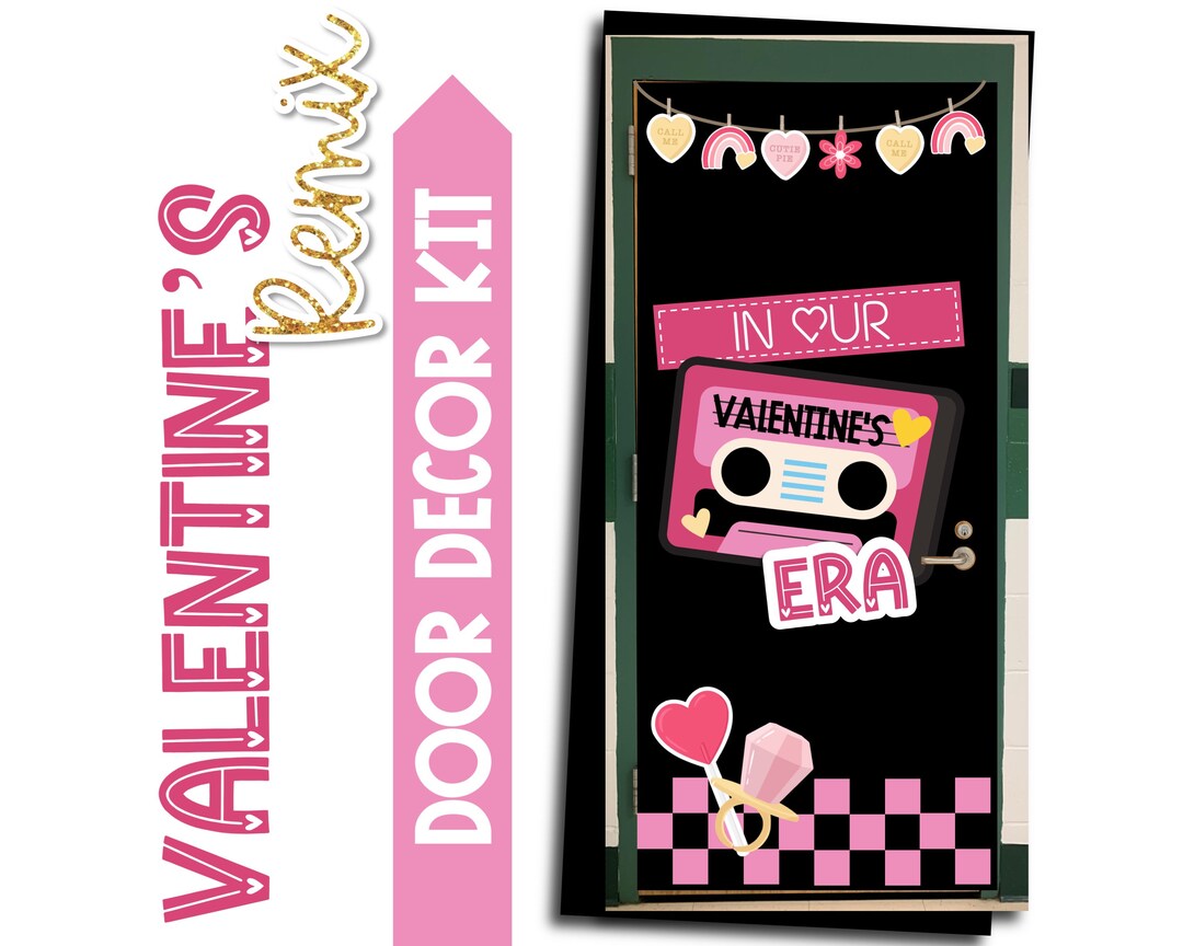 In Our Valetine's Era Valentine's Day Door February Door Valentine's ...