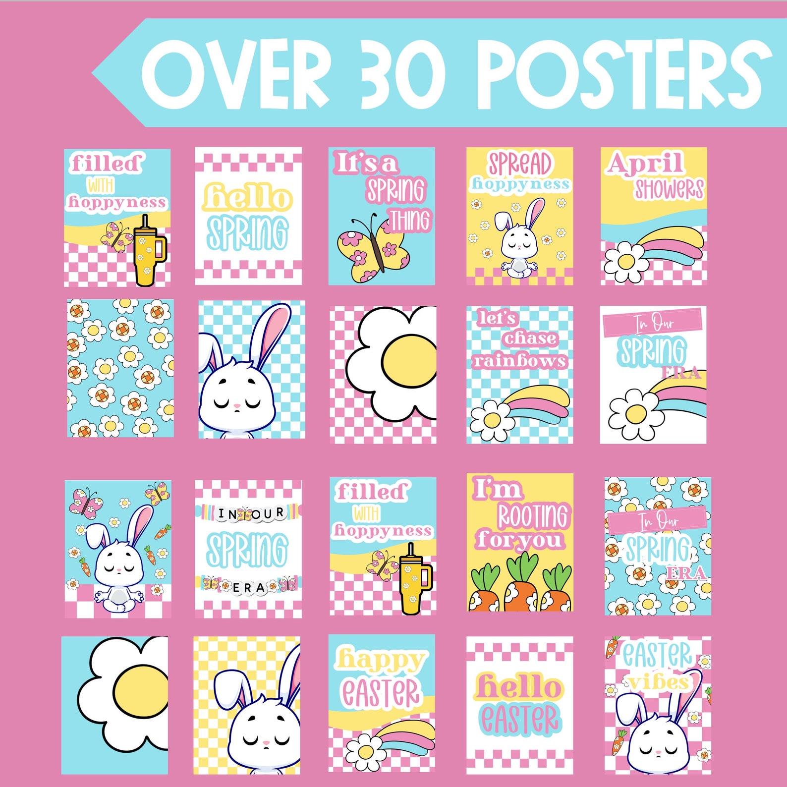 Easter Classroom Decor Easter Posters Bulletin Board Spring March ...