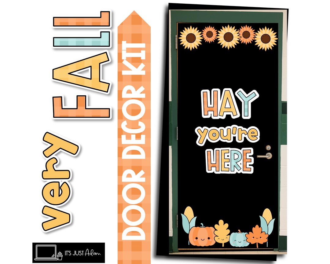 Fall Door Decor Fall Bulletin Board Very Fall Patel November Door Fall ...