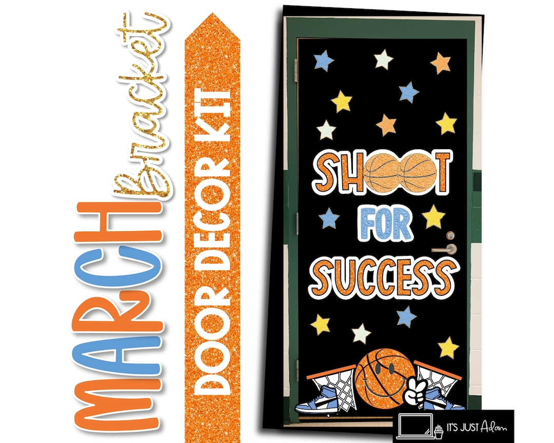 March Door Decor Basketball Bulletin Board Physical Education Bulletin ...