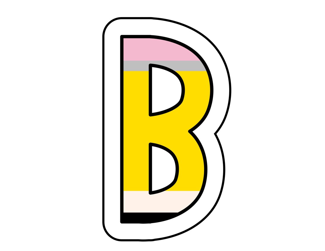 School Supplies Bulletin Board Letters Back to School Bulletin Board ...