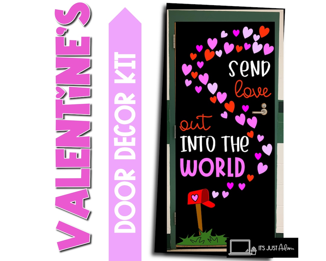 February Door Decoration Set Send Love Out Into the World Valentine's ...