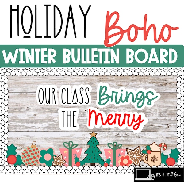 Christmas Bulletin Board Kit - Etsy