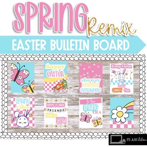 Easter Classroom Decor Easter Posters Bulletin Board Spring March ...