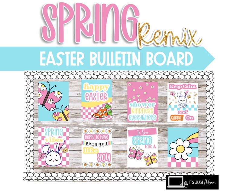 Easter Classroom Decor Easter Posters Bulletin Board Spring March ...