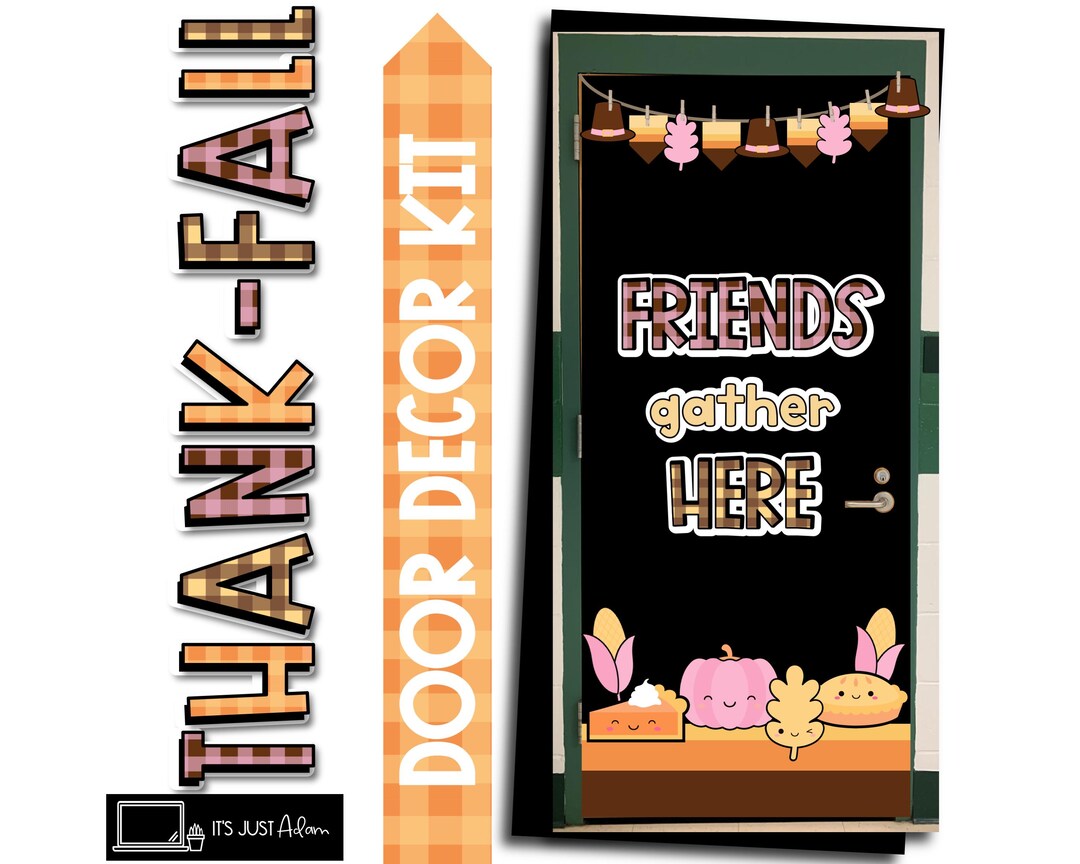 Thanksgiving Door Decor Fall Door Decor Fall Bulletin Board Thank Fall ...