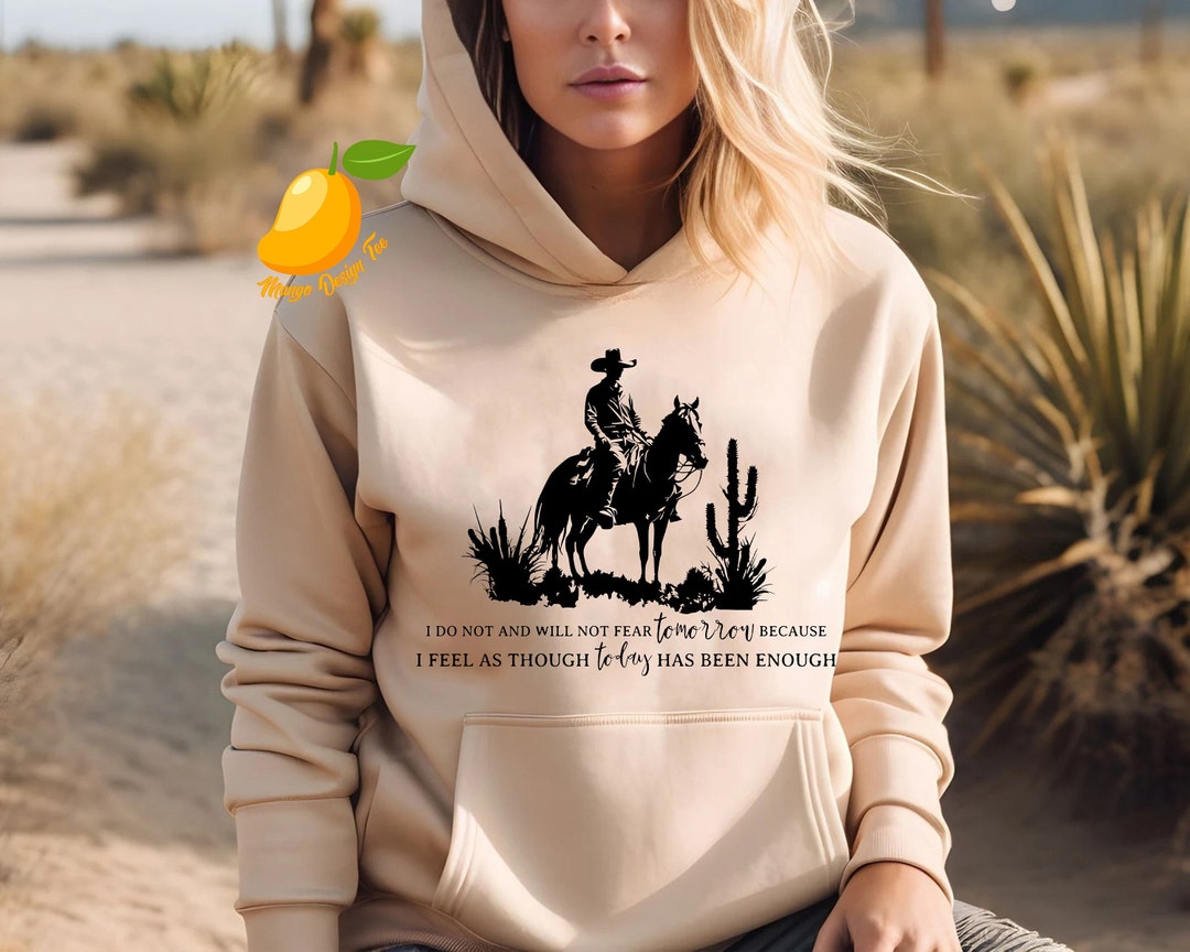 I Do Not and Will Not Fear Tomorrow Hoodie, Zach Bryan Hoodie, Country ...