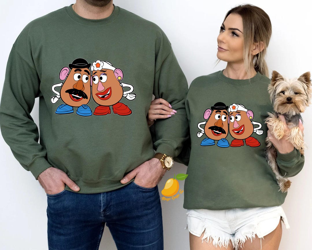 Mr Potato and Mrs Potato Head Sweatshirt, Valentines Day Couple Shirts ...