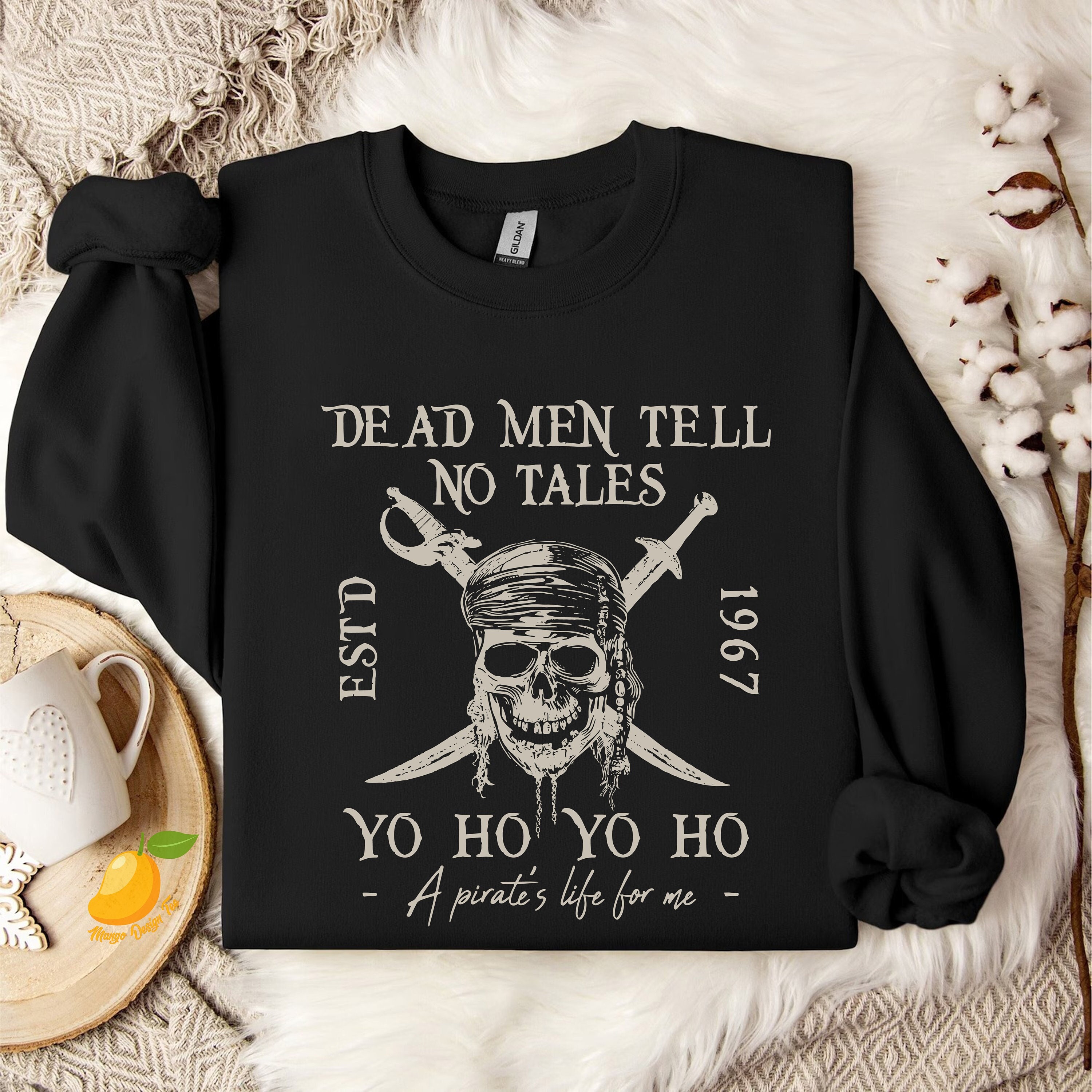 Retro 90s Pirates of the Caribbean Sweatshirt, Yo Ho a Pirates Life ...