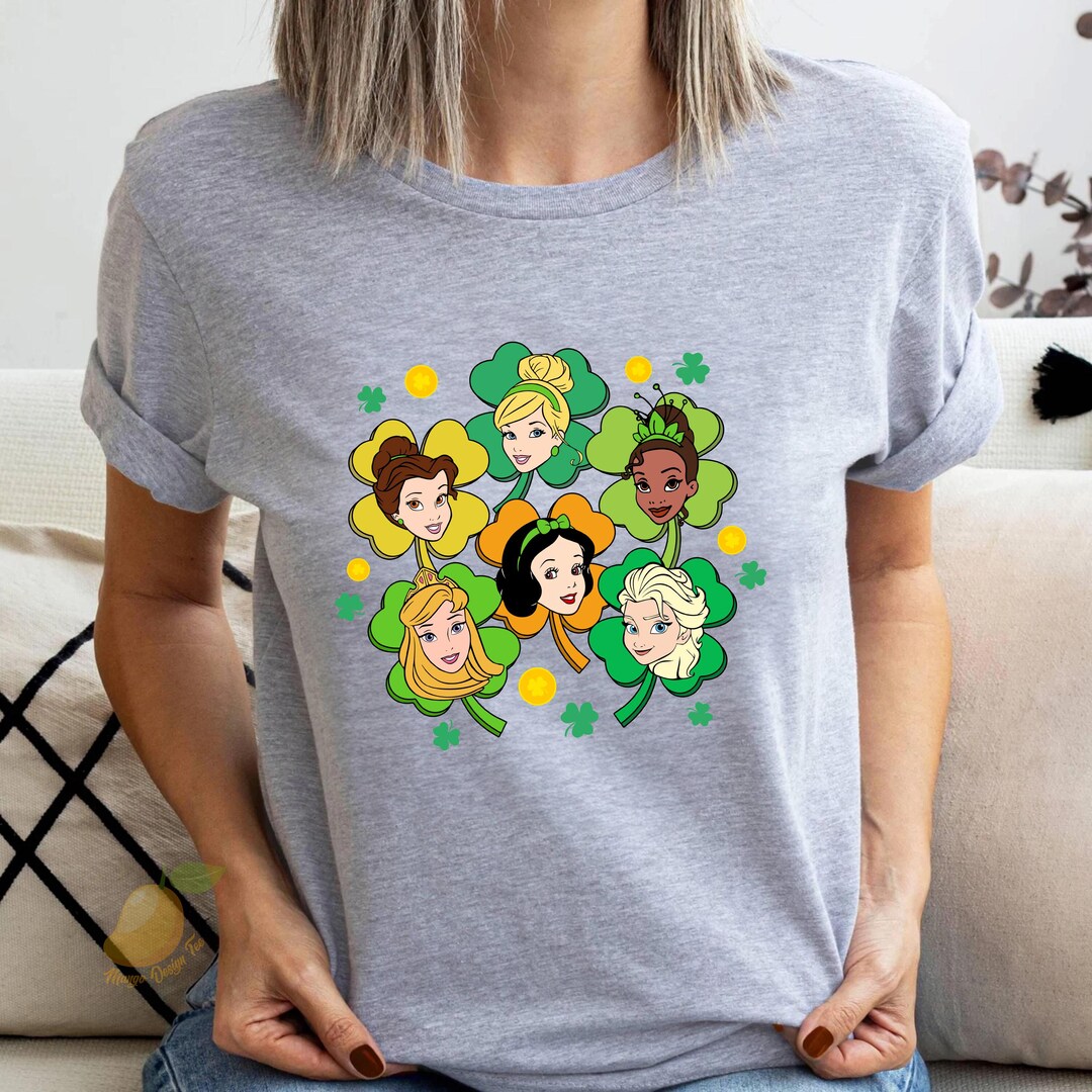 Disney Princess St Patrick's Day Shirt, Happy St Patrick's Day Princess ...