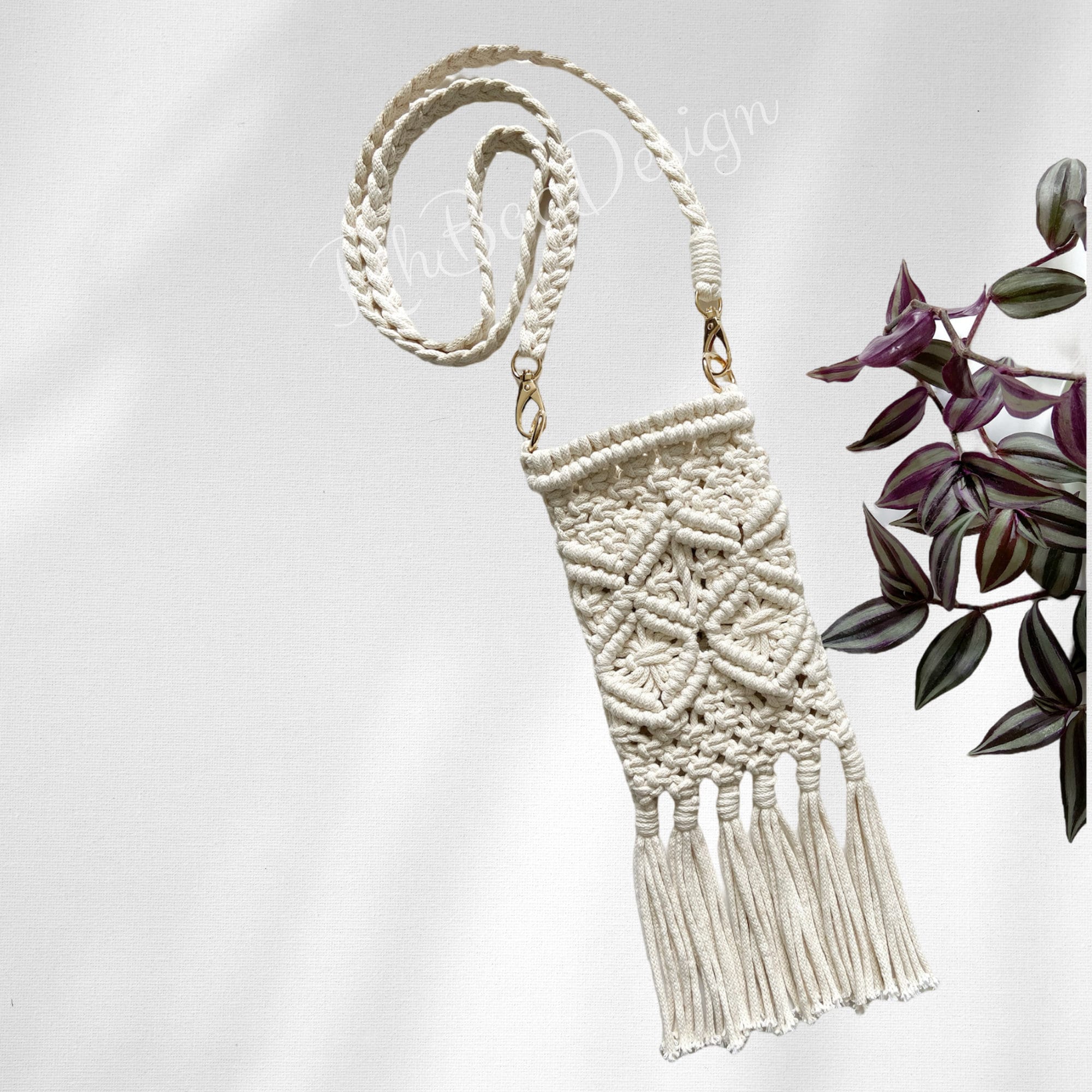 Macrame Bagmodern Bag Macrameboho Bagmacrame Phone Bag - Etsy