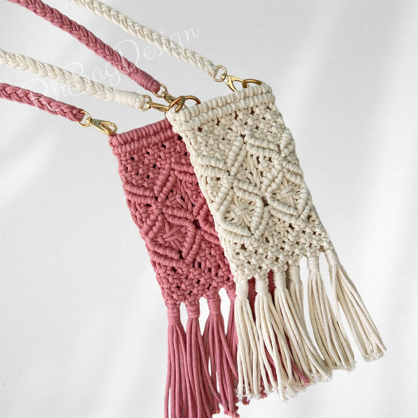 Macrame Bagmodern Bag Macrameboho Bagmacrame Phone Bag - Etsy