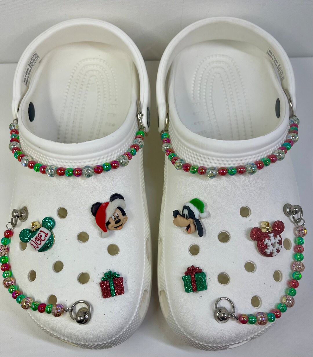 Mickey and Goofy Christmas Croc Charms - Etsy