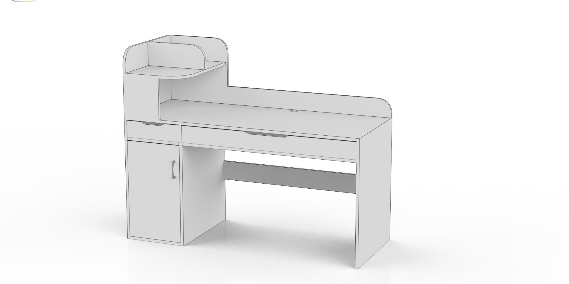 Modern Desk Plan for CNC Plan Digital Download (dxf Svg Pdf Eps) Home ...