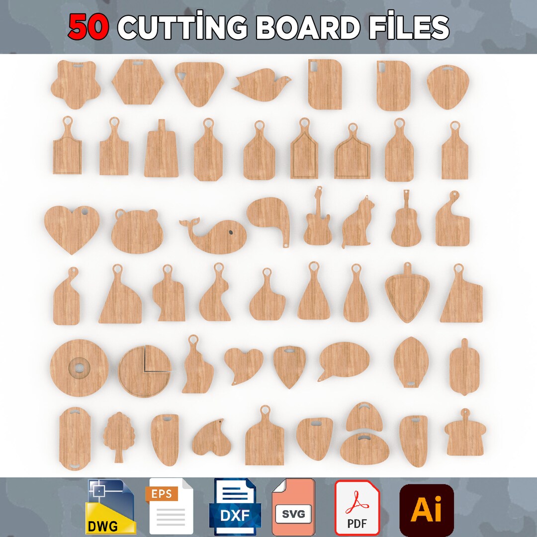 Kitchen Cutting Board SVG File Cutting Boards CNC Wooden Cutting Board ...