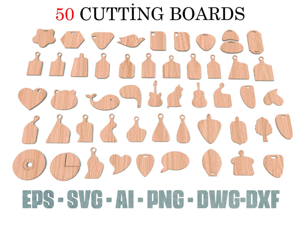 Kitchen Cutting Board SVG File Cutting Boards CNC Wooden - Etsy
