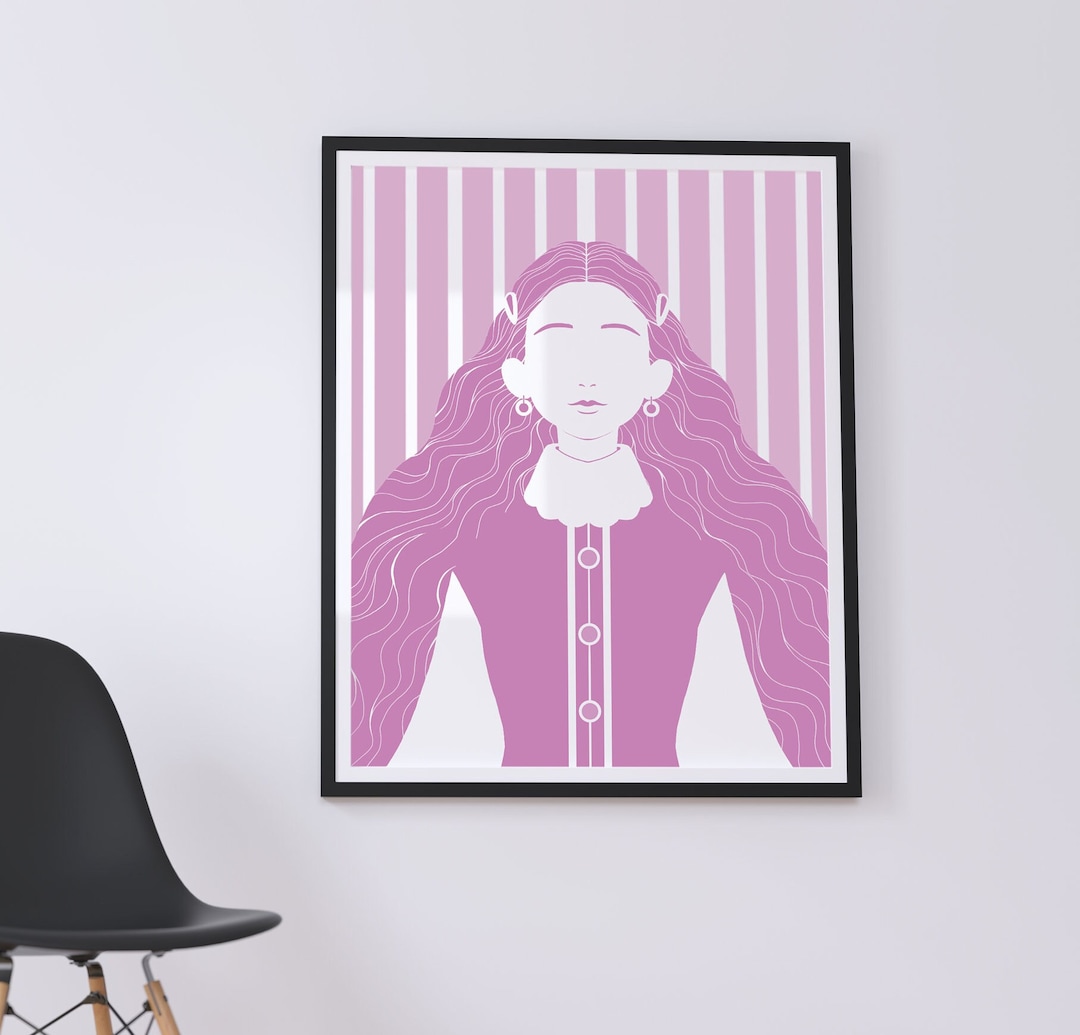 Digital Print Pink Girly Poster for Room Decor Trendy Style 2024 ...