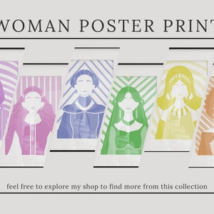 Printable Violet Purple Poster for Wall Decor Trendy Line Art ...