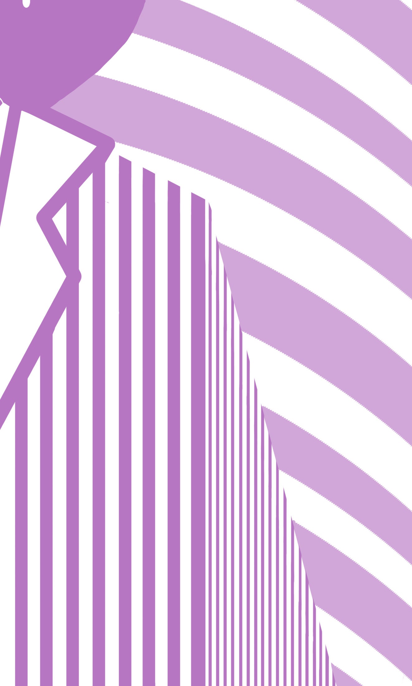 Printable Violet Purple Poster for Wall Decor Trendy Line Art ...