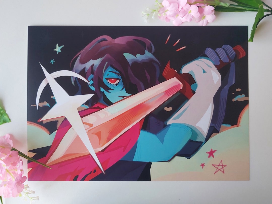 Deltarune Kris Print - Etsy
