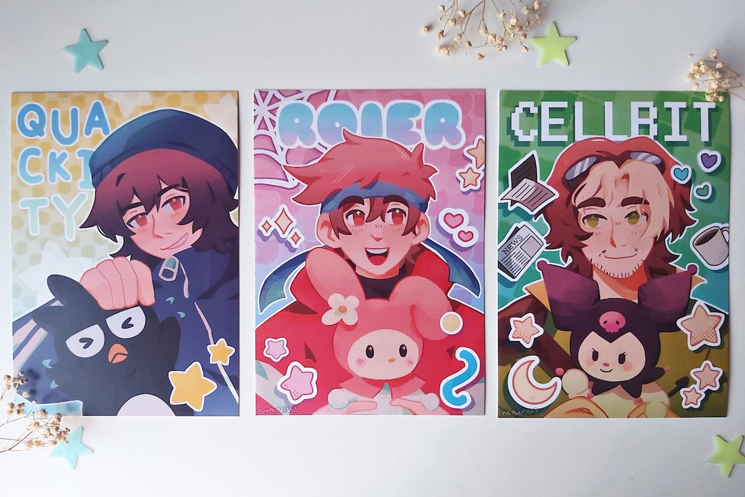 QSMP Quackity / Roier / Cellbit | Prints A4 & A5 - Etsy