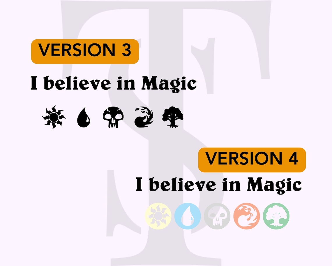 Magic the Gathering SVG | I Believe in Magic | MTG Card Game Digital ...