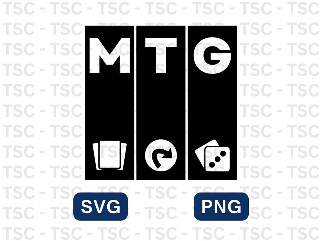 Magic the Gathering SVG | Gamer Token Design | MTG Card Game Png ...