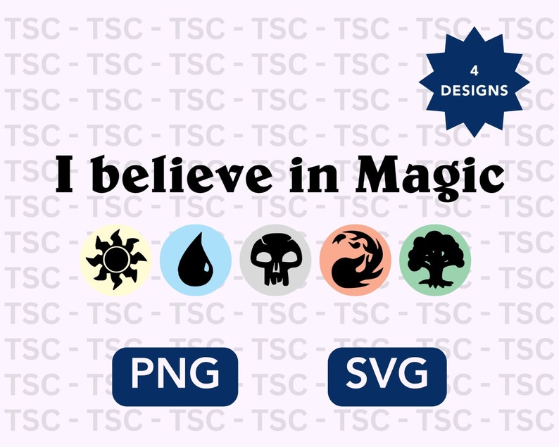 Magic the Gathering SVG | I Believe in Magic | MTG Card Game Digital ...