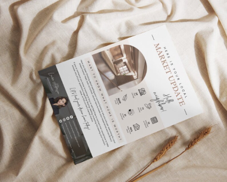Editable Real Estate Market Update Flyer Template, Realtor Editable ...