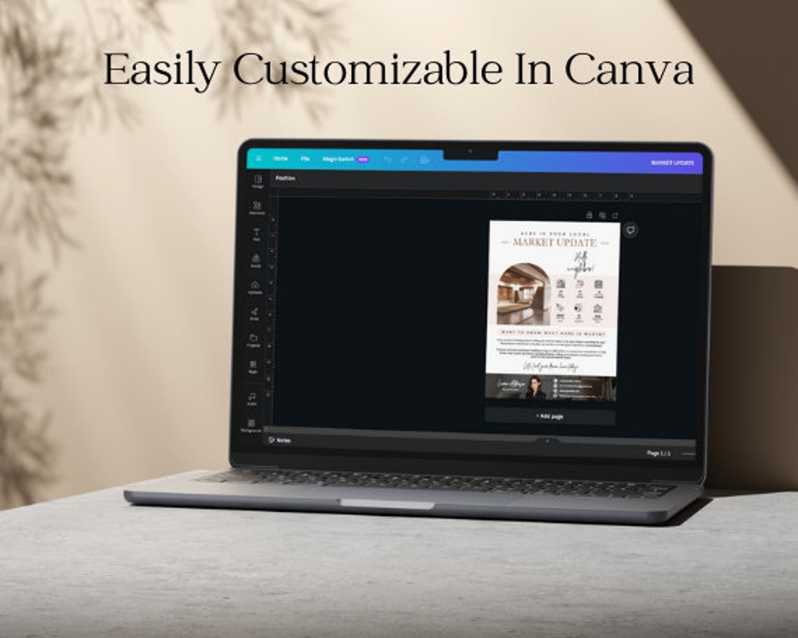 Editable Real Estate Market Update Flyer Template, Realtor Editable ...