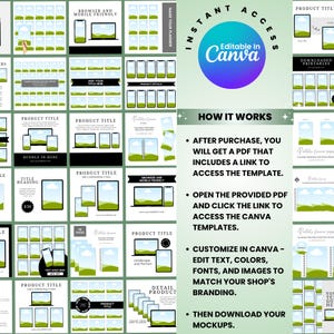 Mega Bundle 325+ Digital Product Mockups | Canva Templates | PLR & MRR ...