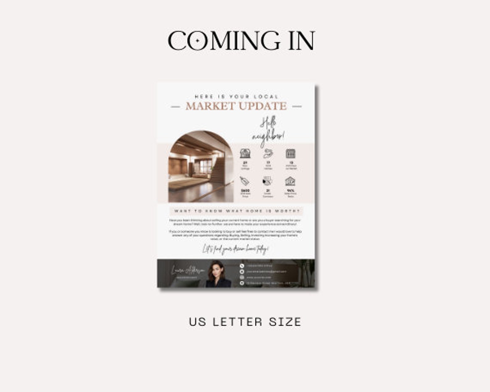 Editable Real Estate Market Update Flyer Template, Realtor Editable ...