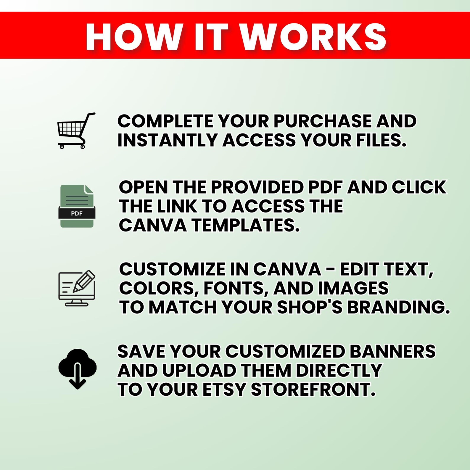 Mega Bundle 65+ Etsy Shop Banner Templates | Customizable Canva Banners ...