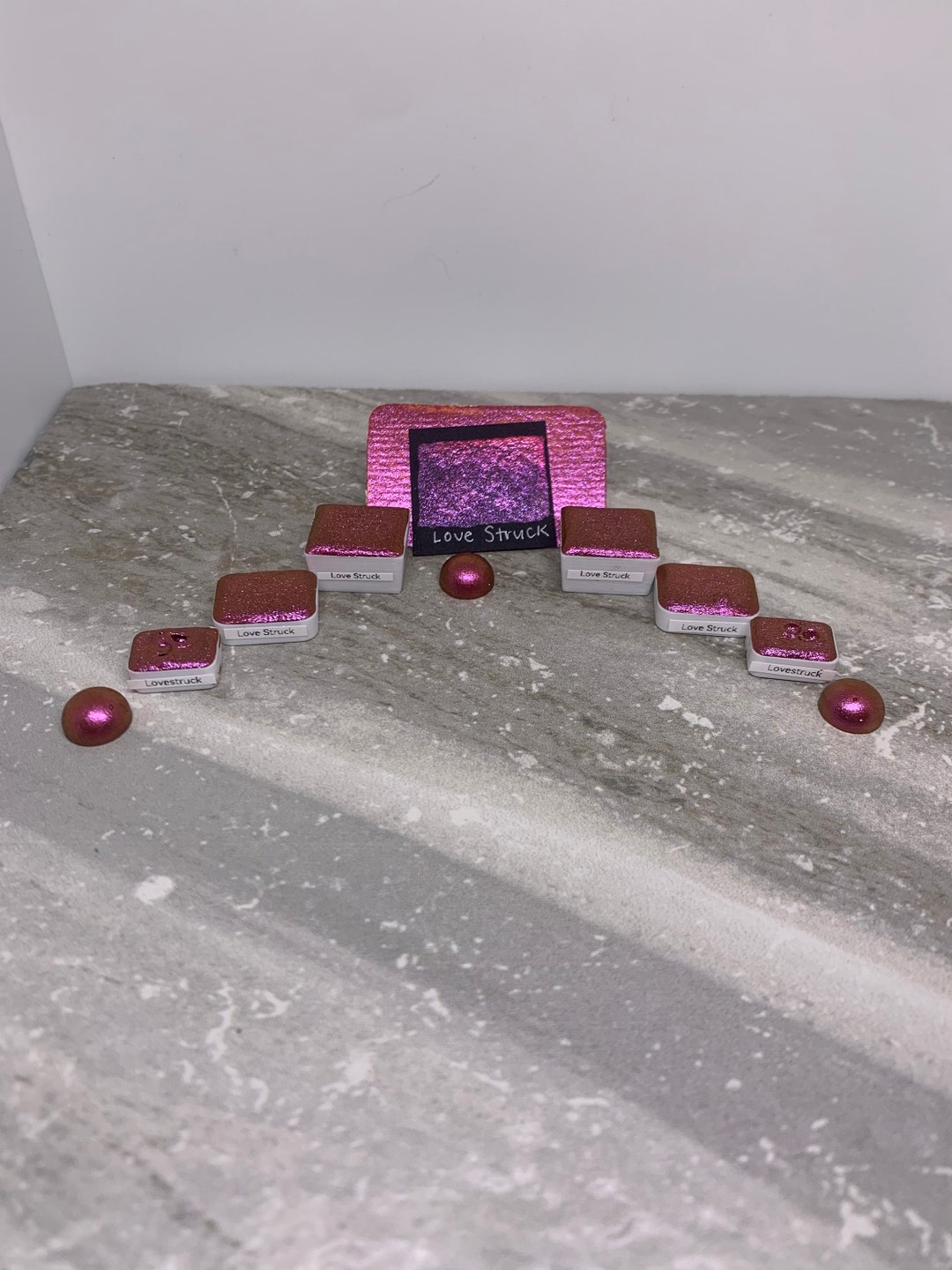 Love Struck- Pink/red/orange Color Shift Watercolor Paint ...