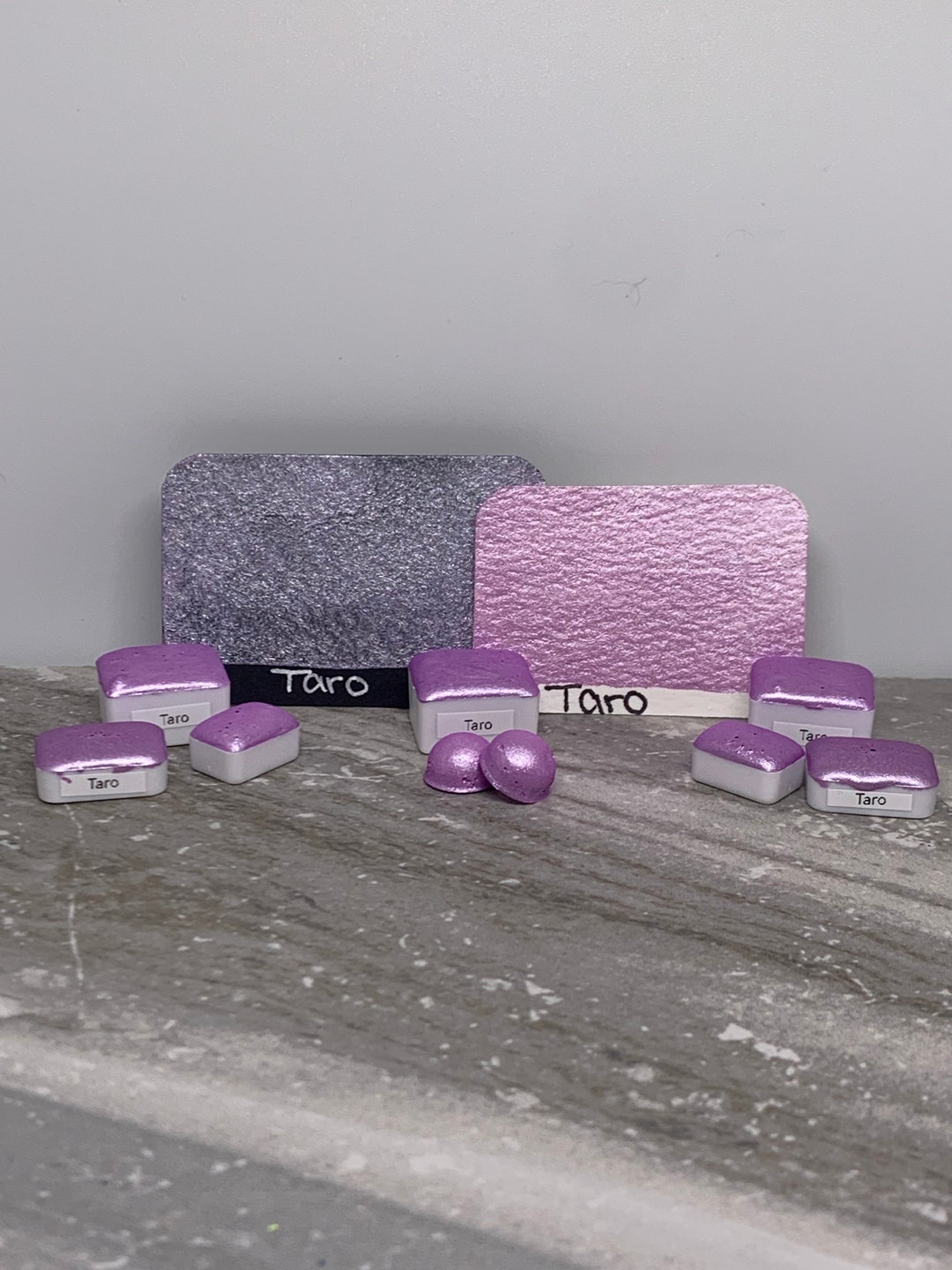 Taro - Purple Metallic Watercolor Paint - Linabeansstudio - Etsy