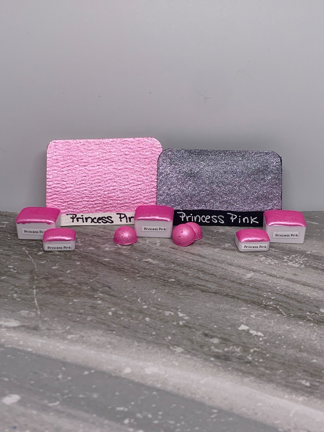Princess Pink - Pink UV Reactive Metallic Watercolor Paint ...