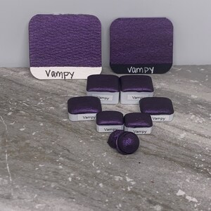 Vampy - Dark Purple Metallic Watercolor Paint - Linabeansstudio - Etsy