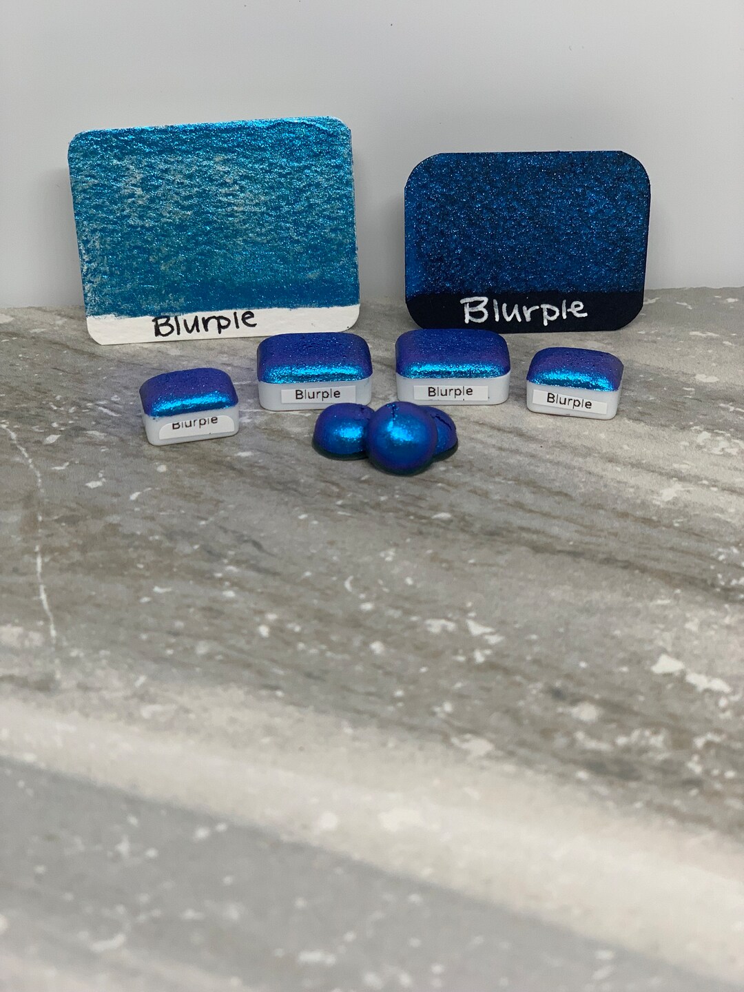 Blurple- Blue/purple/red Color Shift Watercolor Paint- Linabeansstudio ...