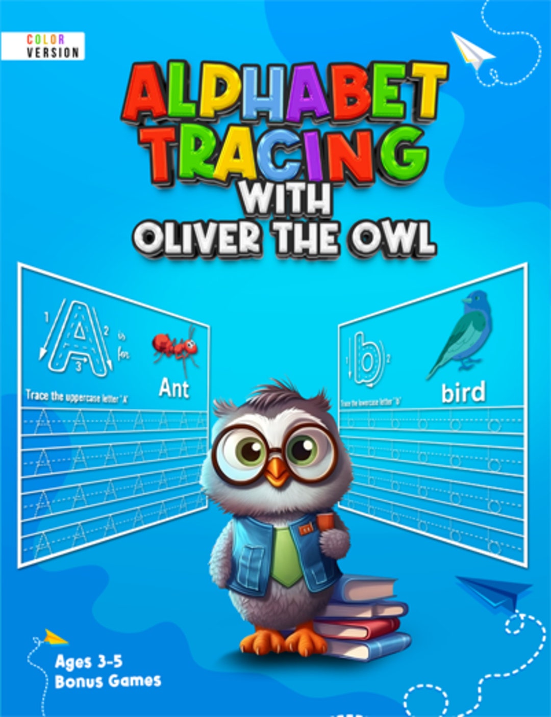 Alphabet Tracing With Oliver the Owl - Etsy