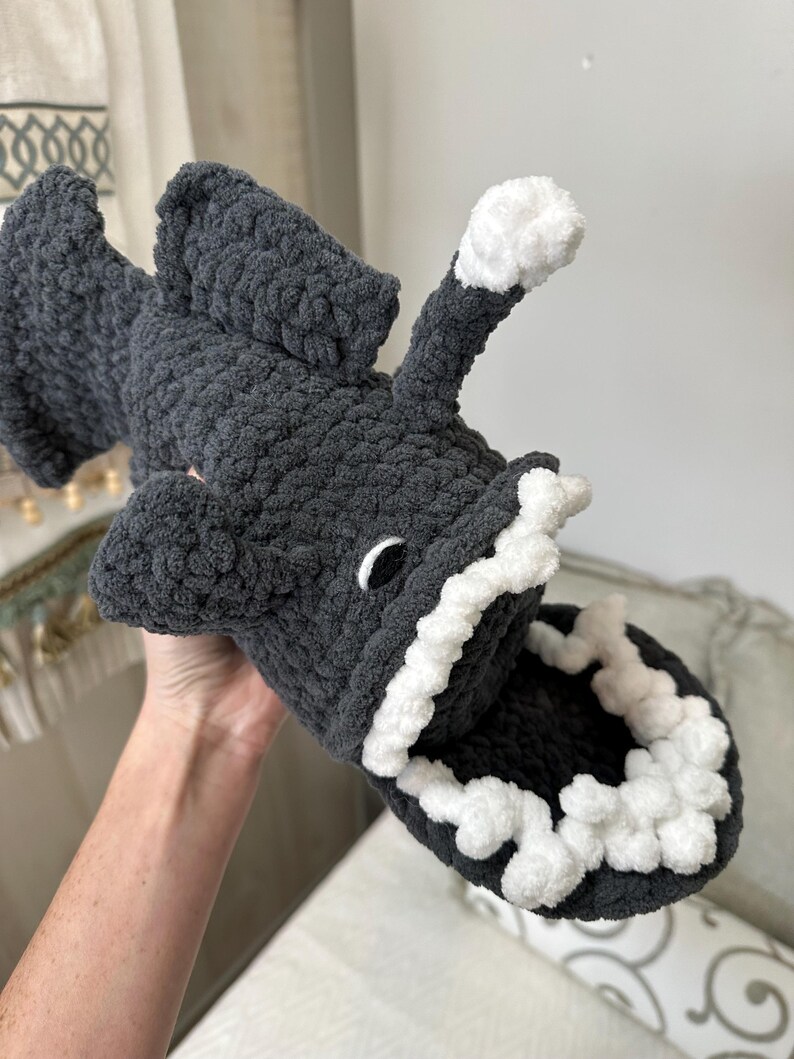 Crochet Pattern: Low-sew Anglerfish - Etsy