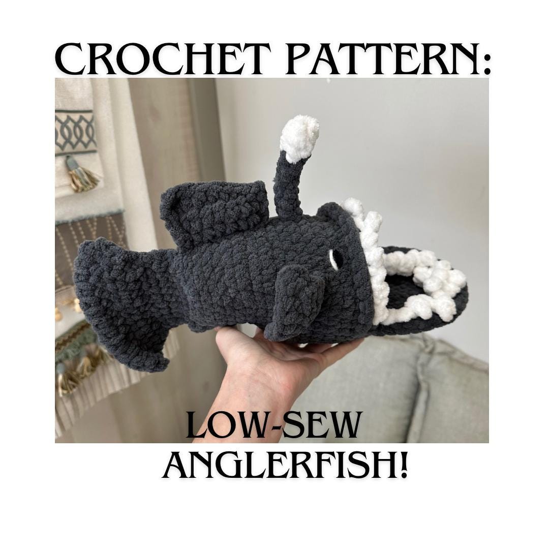 Crochet Pattern: Low-sew Anglerfish - Etsy