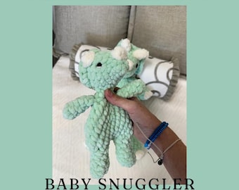 Mini-triceratops Baby Snuggler Crochet Pattern - Etsy