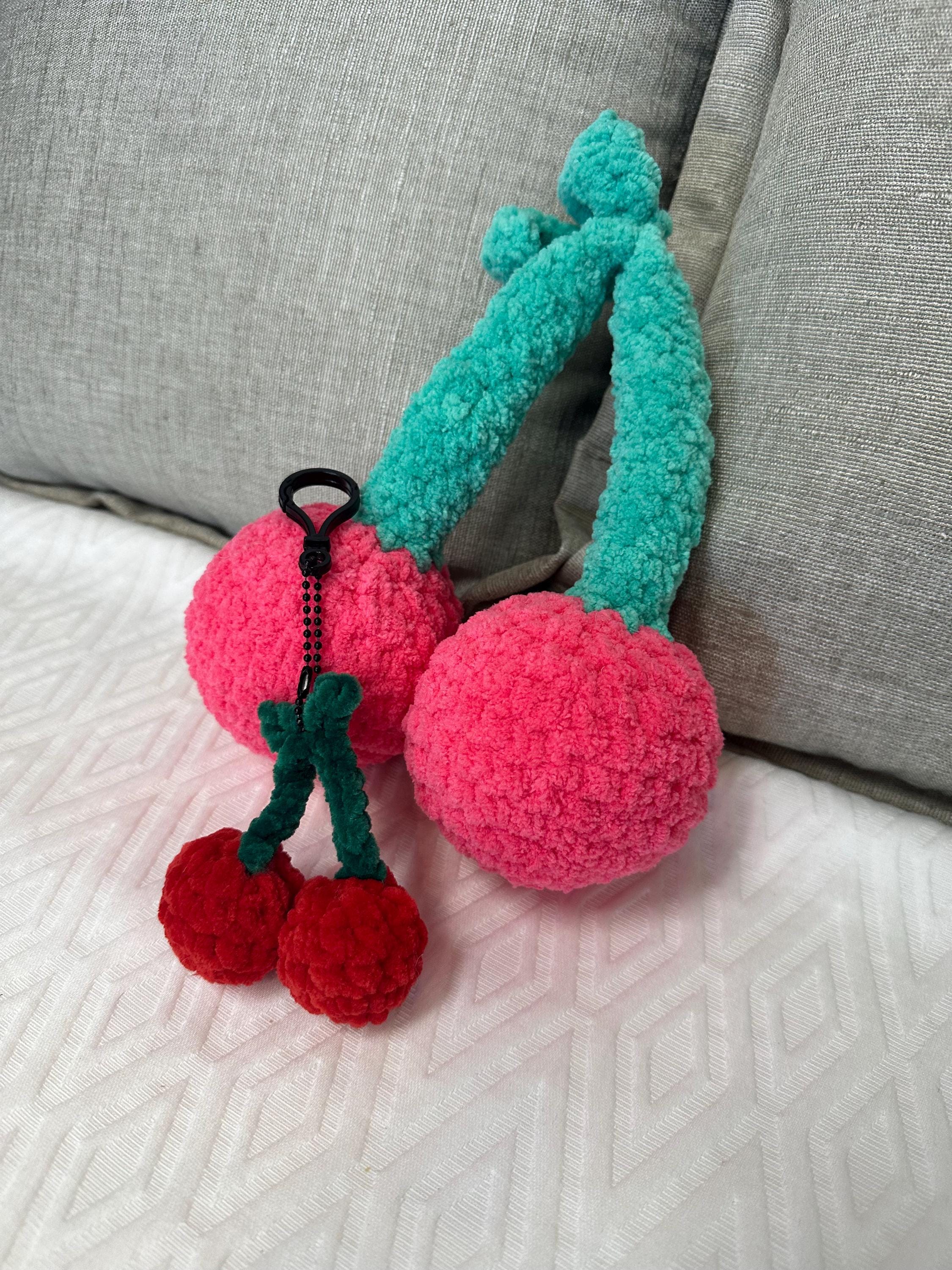 Crochet Pattern: Cherries! Cherry Plush & Keychain - Etsy