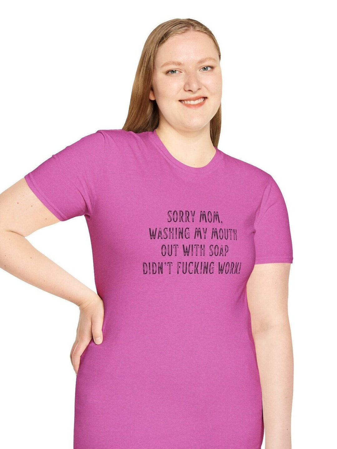 Sorry Mom Soap Tee, Humorous Shirt for Family, Funny Parenting Fail Apparel, Sibling Gift, Shirt ...