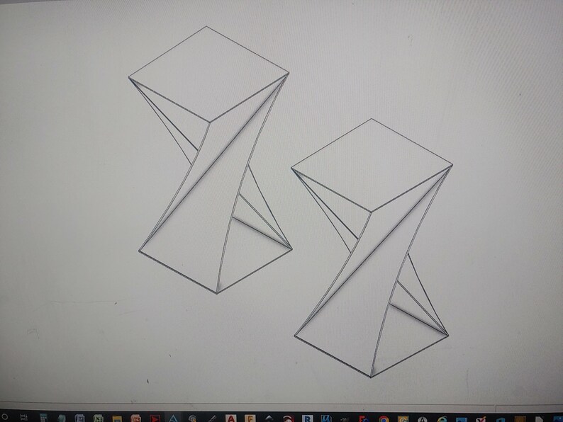 Digital File for Twisted Table Base - Etsy