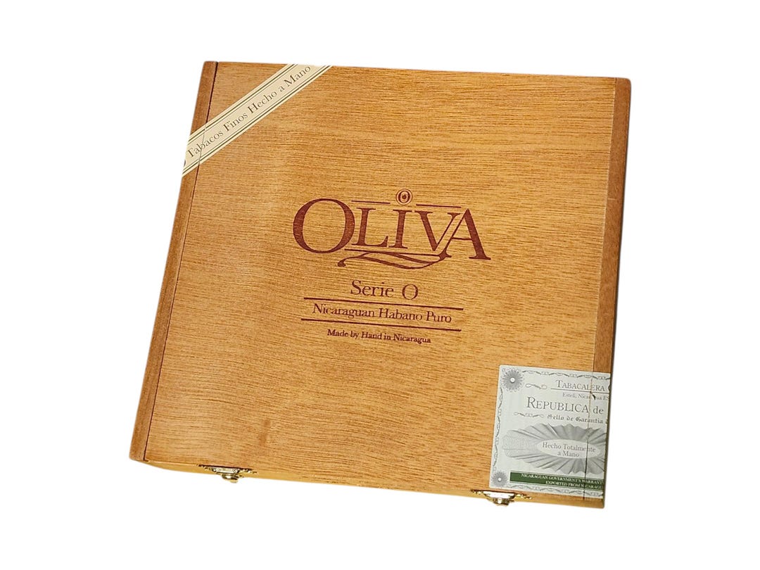 Empty Oliva Cigar Box: Serie O Nicaraguan Hubano Puro Churchill, Velvet ...