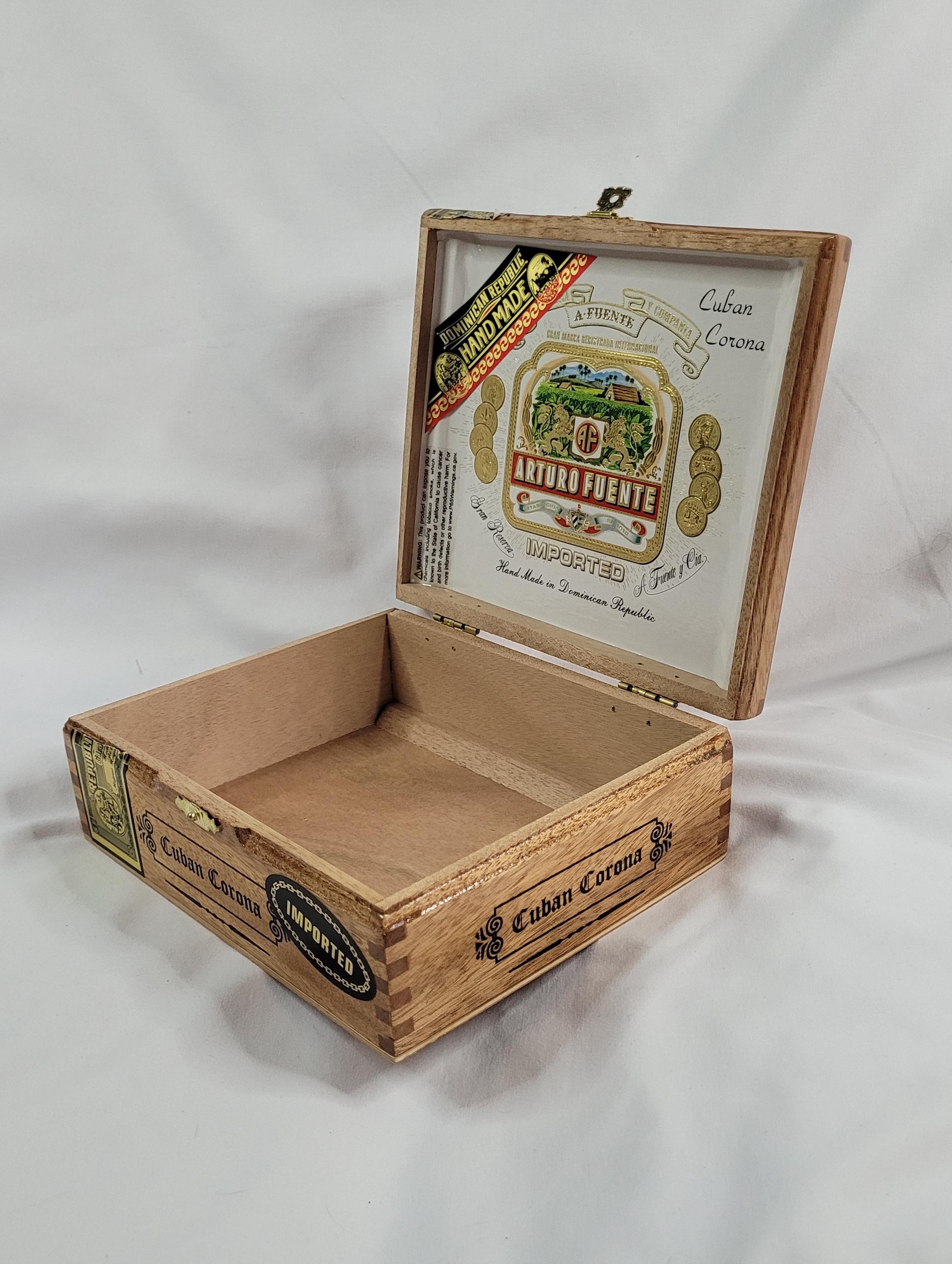 Empty A Fuente Cuban Corona Cigar Box. Dominican Republic Tobacciana ...