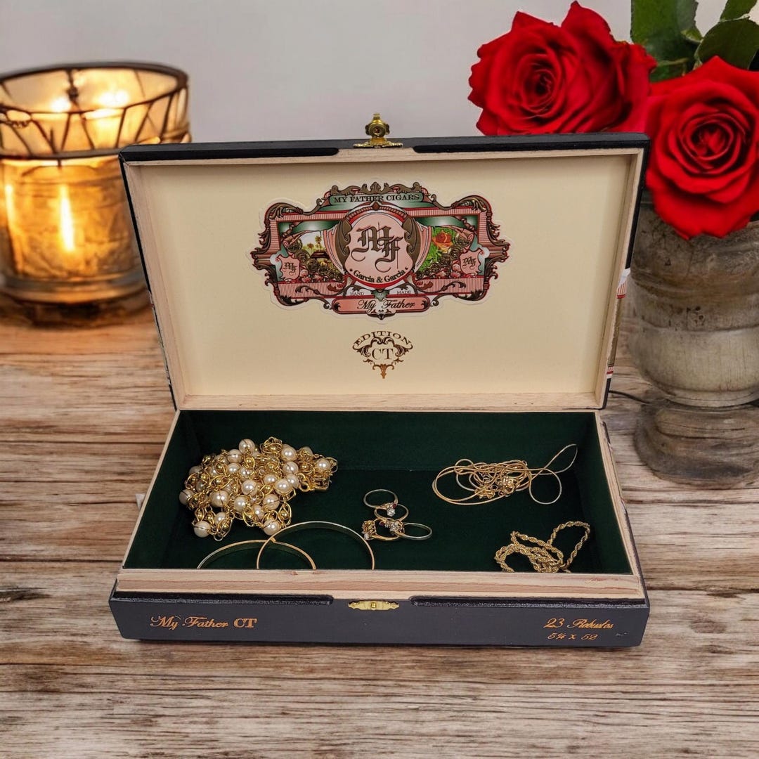 Trinket/keepsake Box Made From a My Father Cigars Garcia and Garcia CT ...