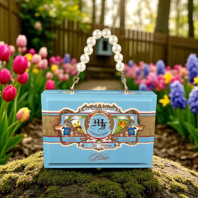 Purse Handmade From a My Father Cigars Blue Petit Robusto Cigar Box ...